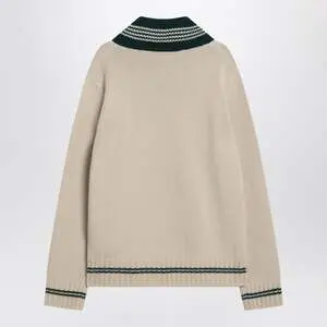 Valentino Garavani Le Chien De La Maison" Embroidered Virgin Wool Sweater - Cream