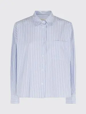 Max Mara Striped Cotton Shirt - Blue