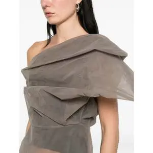 Rick Owens One-shoulder Draped Blouse