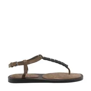 Brunello Cucinelli Logo Sandals For Women