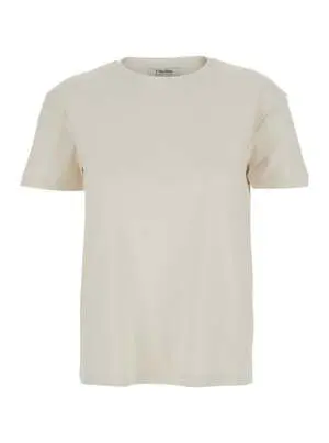 Max Mara Cotton Crew Neck T-shirt - Multicolor