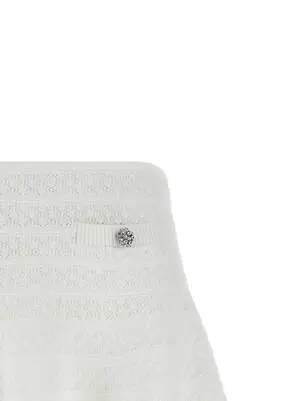 SELF-PORTRAIT Pointelle Knit" Mini Skirt
