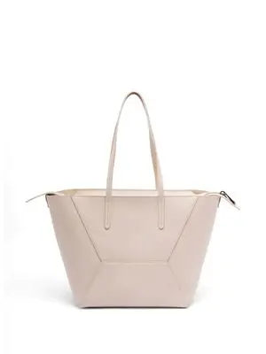 Brunello Cucinelli Calf Leather Tote Bag With Pouch - Multicolor