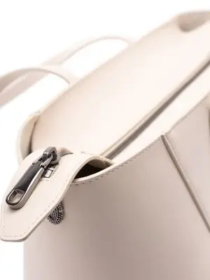 Brunello Cucinelli Calf Leather Tote Bag With Pouch - Multicolor
