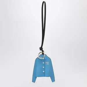Miu Miu Leather Shirt Shaped Trick Keyring - Blue