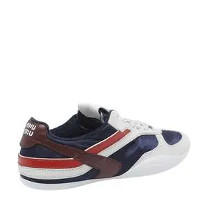 Miu Miu Fabric And Calf Leather Gymnasium Sneakers
