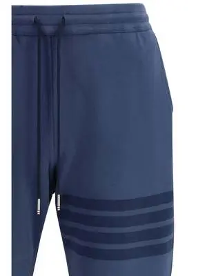 Thom Browne Cotton Sweatpants - Blue