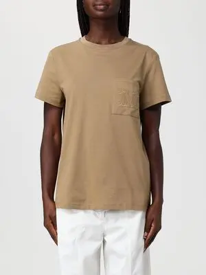Max Mara Max Mara "M" Logo Pocket T-Shirt Cream