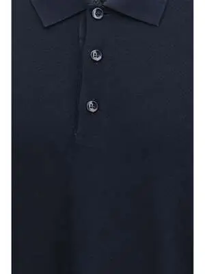 Giorgio Armani Viscose And Polyester Polo Shirt