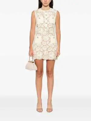 SELF-PORTRAIT Lace Dress With Embellishment - Multicolor