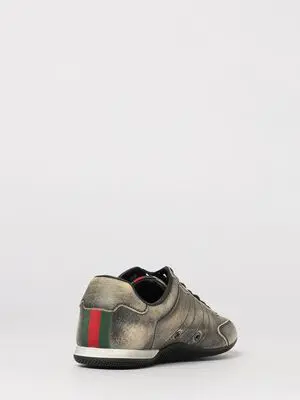 Gucci Calfskin Distressed Sneakers