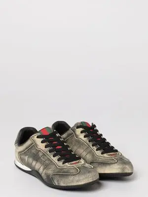 Gucci Calfskin Distressed Sneakers - Black