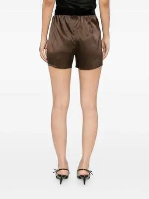 TOM FORD Satin Shorts - Brown