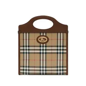 Burberry Archive Check Crossbody Bag - Cream