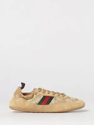 Gucci Calfskin Embossed Sneakers - Cream