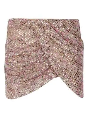 SELF-PORTRAIT Embellished Miniskirt