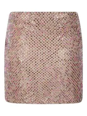 SELF-PORTRAIT Embellished Miniskirt