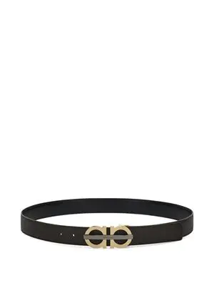 FERRAGAMO Double Gancini Belt - Brown