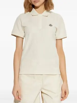 Moncler Cotton Piqué Logo Polo Shirt - Multicolor