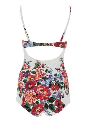 Dolce & Gabbana Floral Print One-piece Swimsuit
