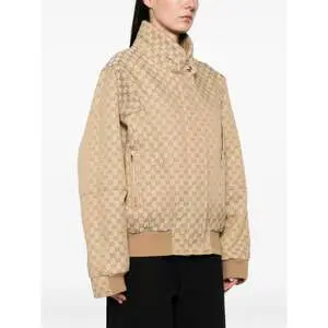 Gucci Gg-pattern Zip Bomber Jacket