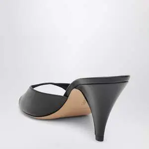 JUDE Haze Leather Mules - Black