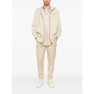 Rick Owens Beige Cotton Blend Tapered Cargo Trousers
