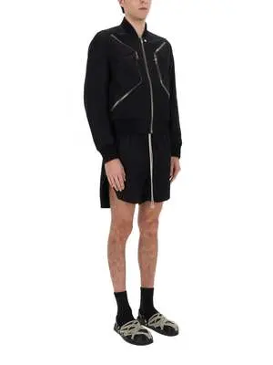 Rick Owens Cotton Drawstring Shorts - Black
