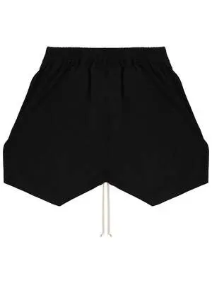 Rick Owens Cotton Drawstring Shorts - Black