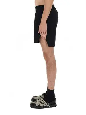 Rick Owens Cotton Drawstring Shorts - Black