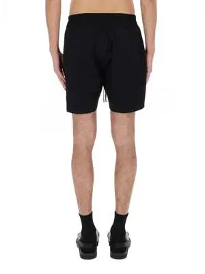 Rick Owens Cotton Drawstring Shorts - Black