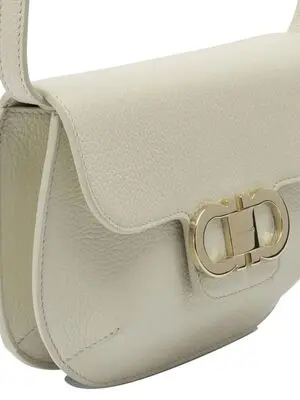 FERRAGAMO Grained Leather Satchel Bag