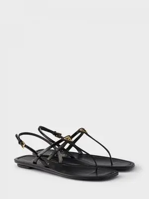 Prada Heeled Sandal Calf Leather - Black