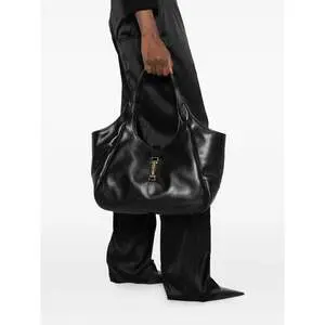 Gucci Leather Tote Bag With Gold-tone Hardware