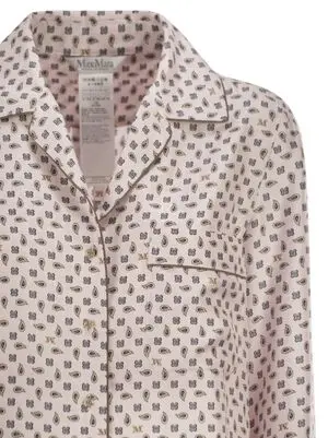 Max Mara Printed Silk Shirt - Pink