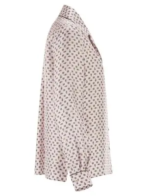 Max Mara Printed Silk Shirt - Pink