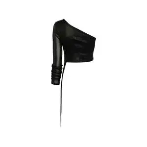 Rick Owens One-shoulder Asymmetric Sleeve Top
