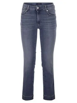 Sportmax Spdumbria" Mini Flare Trousers - Blue