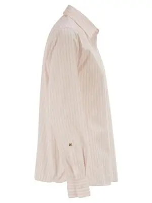 Max Mara Striped Cotton Poplin Shirt