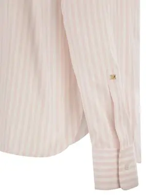 Max Mara Striped Cotton Poplin Shirt