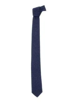 FERRAGAMO Silk Geometric Motif Neck Tie - Multicolor