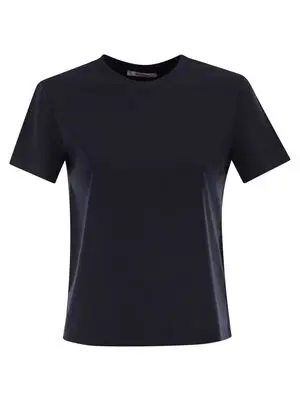 Max Mara Donata" Cotton T-shirt - Blue