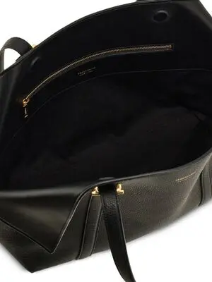 FERRAGAMO Calf Leather Tote Bag - Black