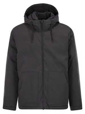Herno Cotton Feel Jacket With Down Padding And Drawstring Hood - Multicolor
