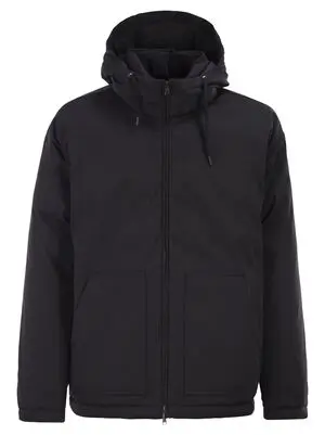 Herno Cotton Feel Jacket With Down Padding - Blue