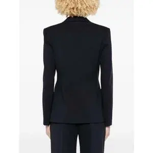 Harris Wharf London Navy Double-breasted Blazer