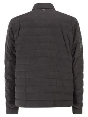Herno Quilted Cotton Velvet Shacket