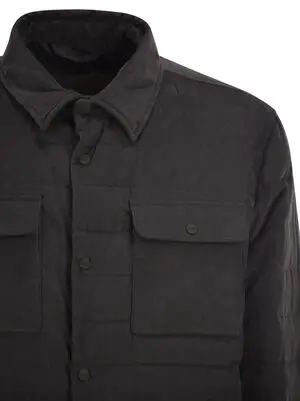 Herno Quilted Cotton Velvet Shacket
