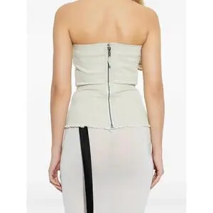 Rick Owens Sleeveless Vest With Drawstring Detail