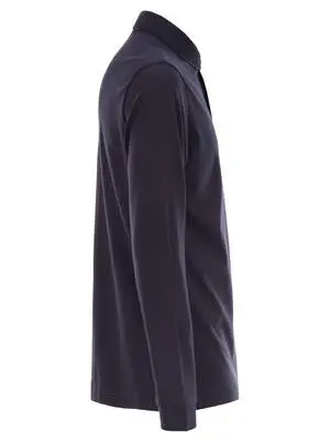 BOSS Regular Fit Polo Shirt In Interlock Cotton - Blue